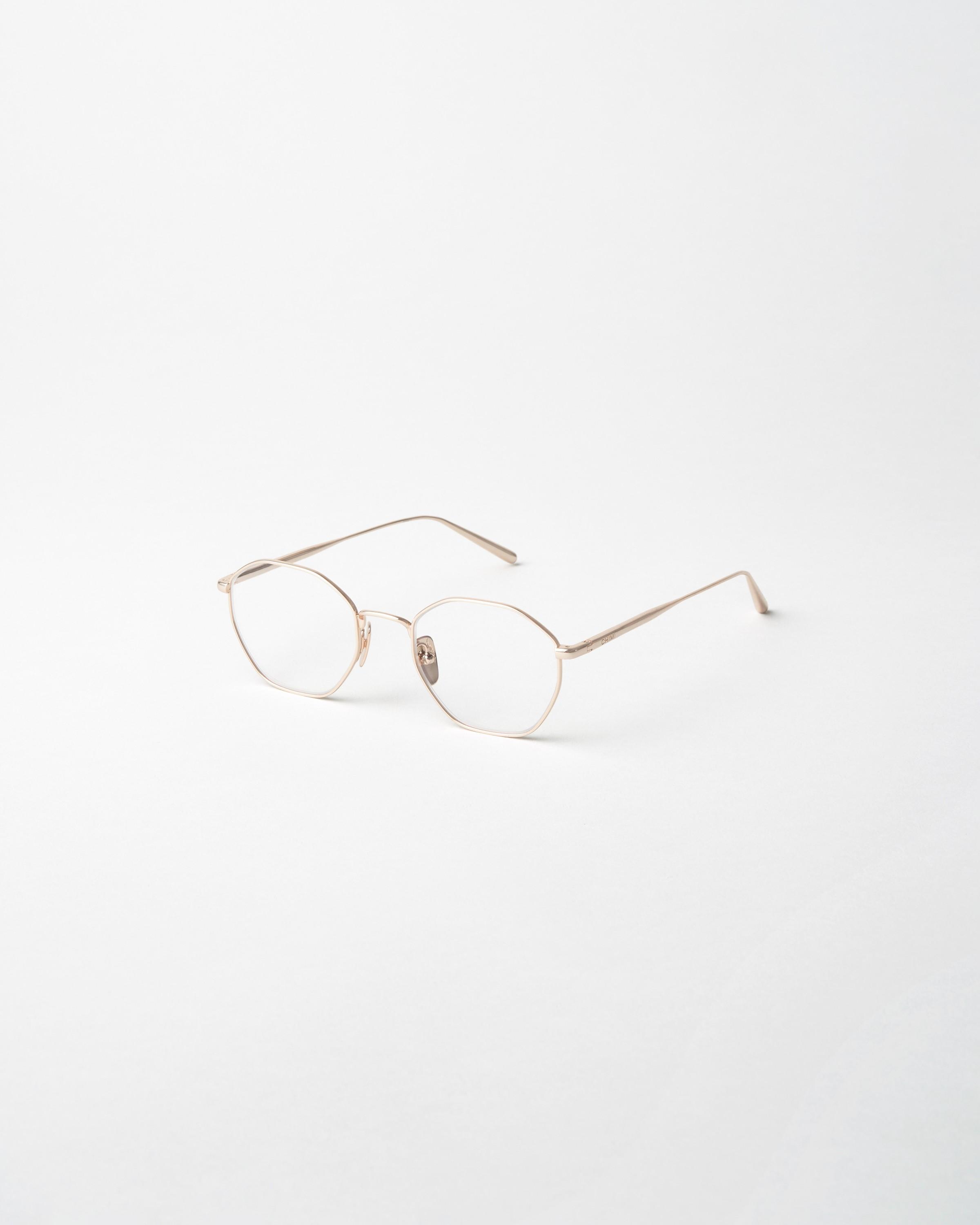 Octagon Optic Gold – Stainless Steel Eyeglass Frame – CHIMI